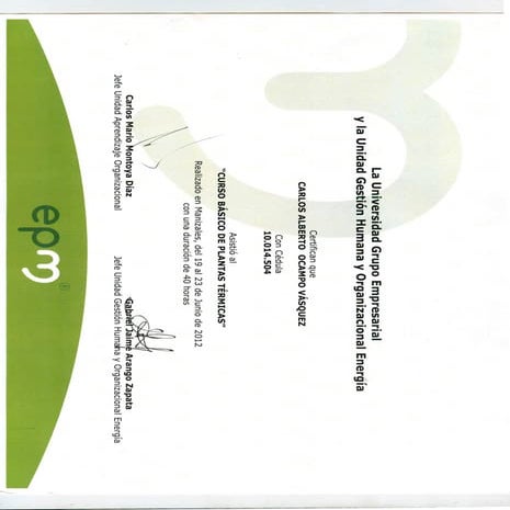 epm certificate | PDF