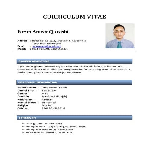 CURRICULUM VITAE DHARMENDRA | DOC