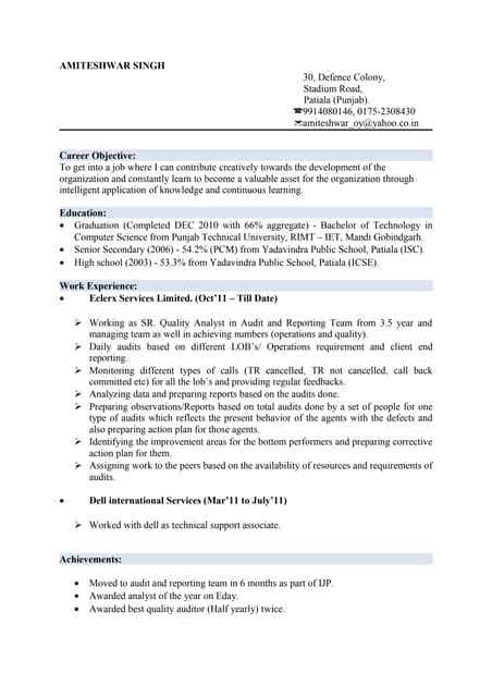 Dinesh Dorriyal CV | PDF