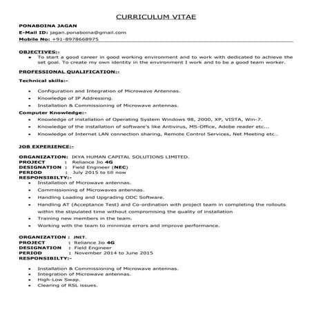 New Pj Resume | PDF