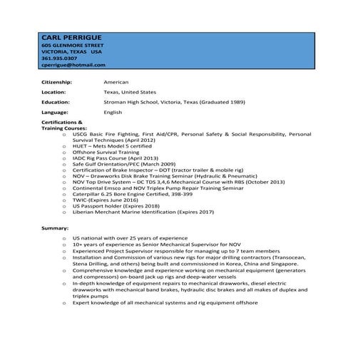 Anthony Smith CV | PDF