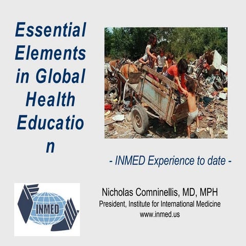 Global Health Education—Global Health Programs: Nicholas Comninellis | PPT