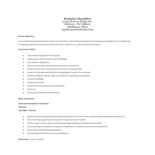 Pamela Chandler Resume 2 | PDF