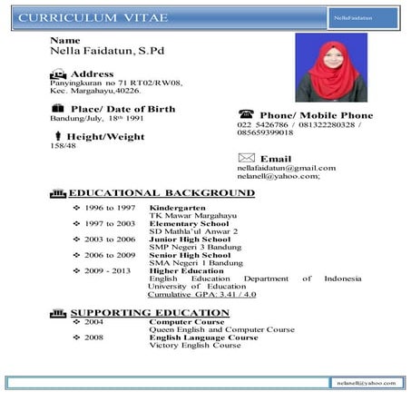 CURRICULUM VITAE UPDATE | DOCX