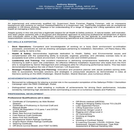 AnthonyShieldsCV | DOC