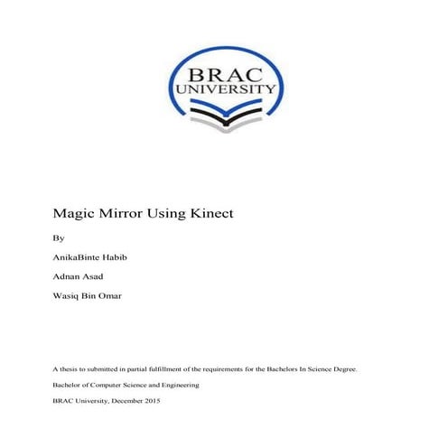 Thesis paper On Magic Mirror | PDF