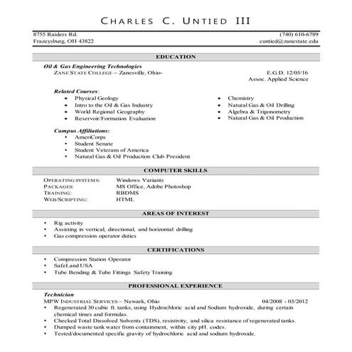 Untied Charles Resume | PDF