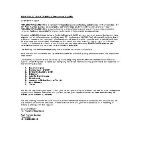 Company Profile | PDF