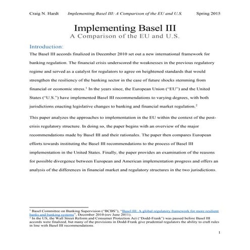 Basel iii ppt. | PPTX