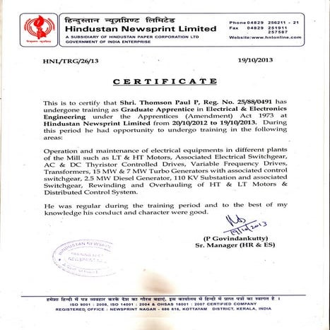 hindustan newsprint limited | PDF