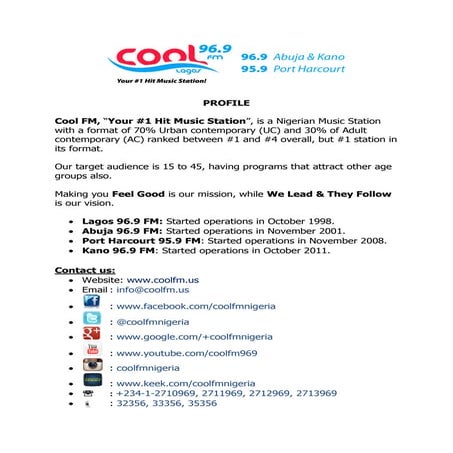 Cool FM Profile(5) | PDF