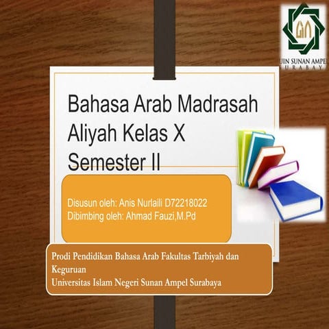 Pembelajaran bahasa Arab Berbasis ICT | PPTX