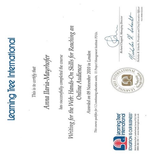 LearningTreeWebWritingCert | PDF