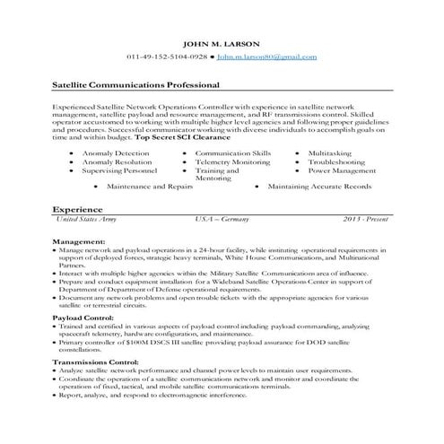 Larson Resume | PDF