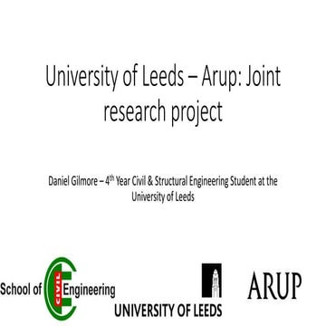 University of Leeds – Arup presentation | PPTX