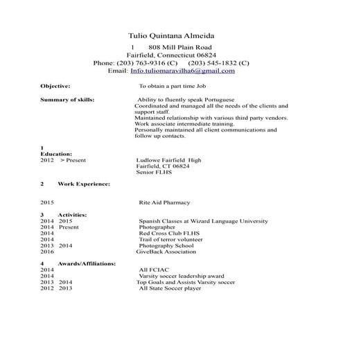 Resume2016 final 1 | RTF