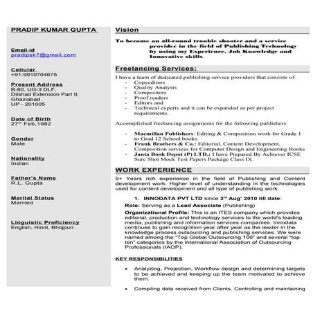 Pradip Gupta | DOC | Desktop Publishing | Computer Software and Applications