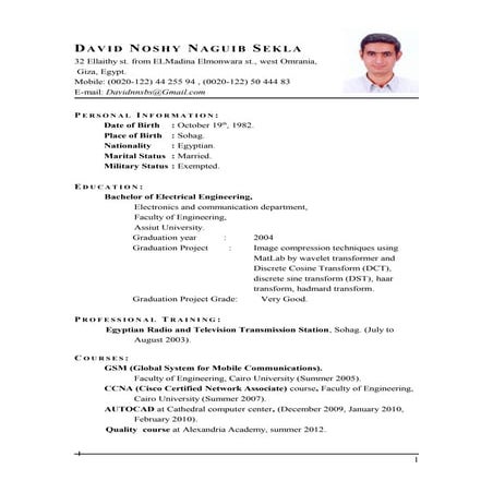 Yasser_CV | PDF
