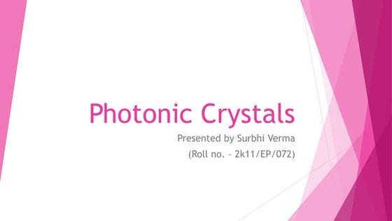 Photonic crystal fibers | PPT