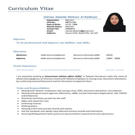CV_Zahra AlRadheea | DOCX