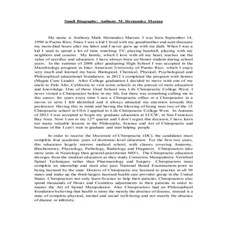 Small Biography | PDF