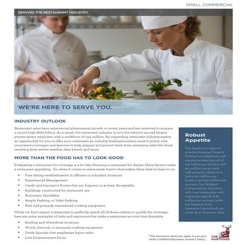 Fact Sheet - Restaurants | PDF