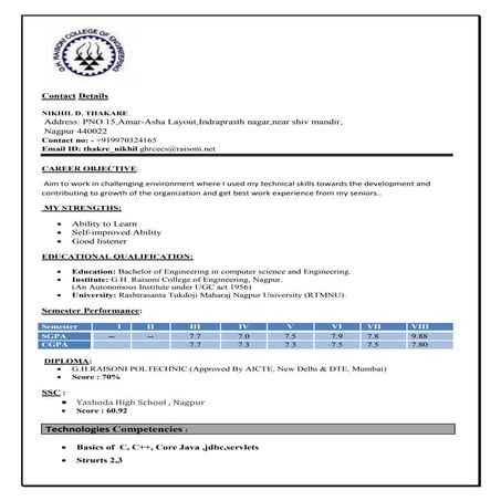 nikhil resume pdf | PDF