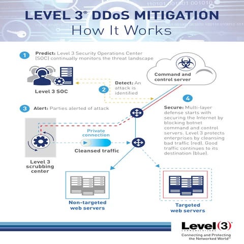 Ddos Infographic Pdf Information And Network Security Computing