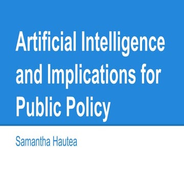 150810 Artificial Intelligence Policies | PPT