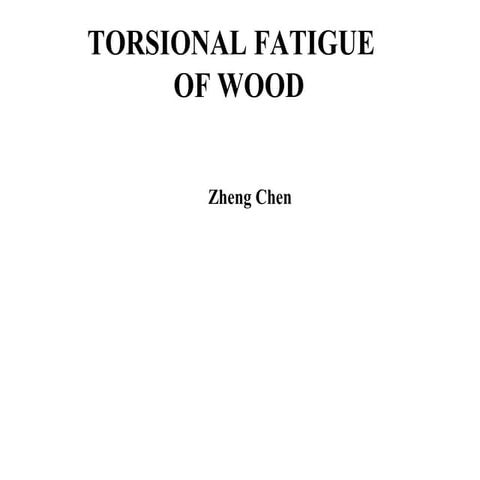 Torsional fatigue of wood | PPS