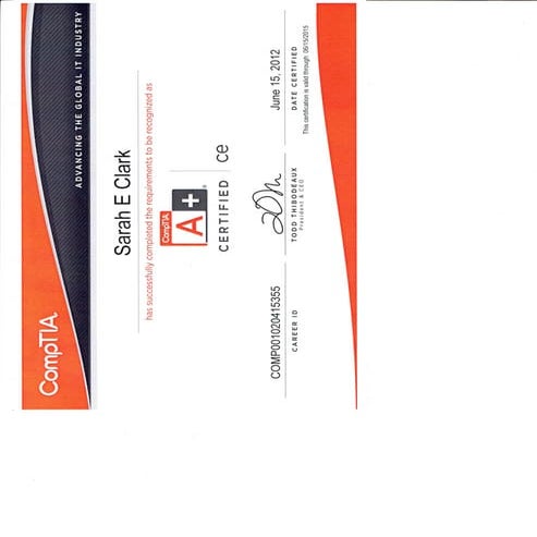 Comptia A+ Certification | PDF