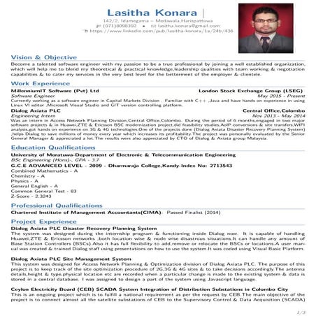 Lasitha_Konara_CV | PDF