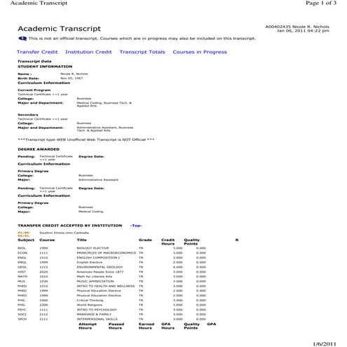 nicole nichols transcript | PDF
