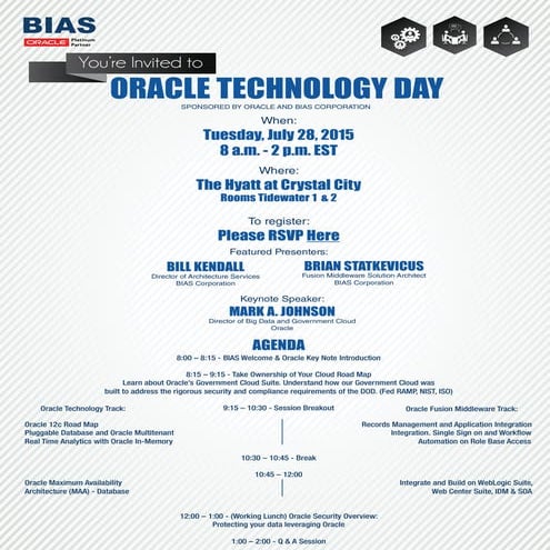 Oracle BIAS tech day | PDF | Cloud Computing | Internet