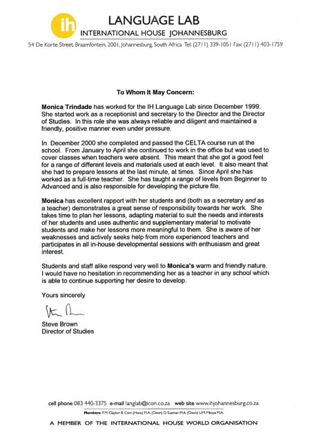 Reference Letter 3 | PDF