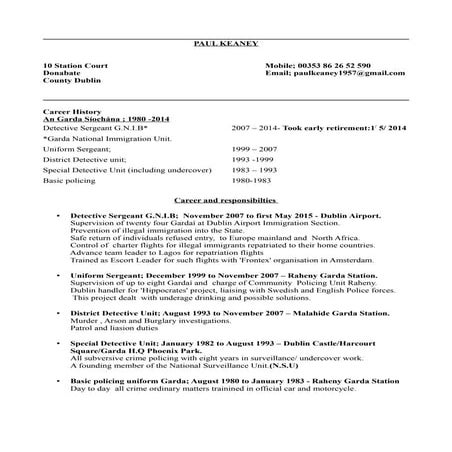 Pauls Curriculum Vitae | ODT