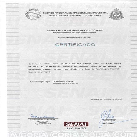 Certificate - Industrial Apprenticeship | PDF
