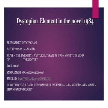 Dystopian element in_the_novel_1984 | PPTX