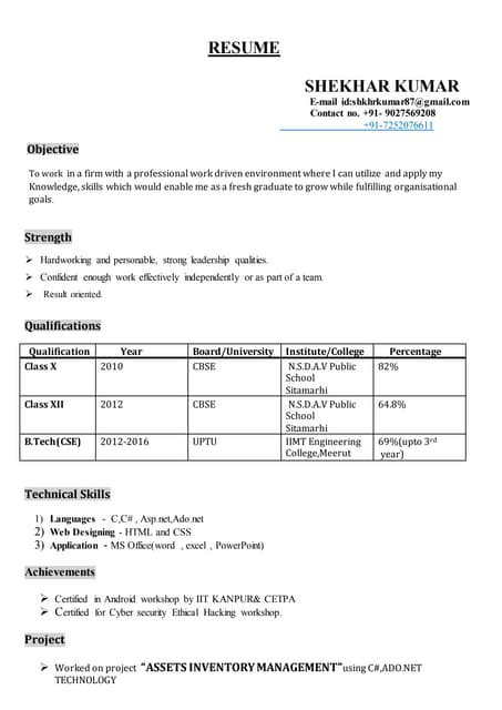 RESUME FINAL | DOCX | Programming Languages | Computing