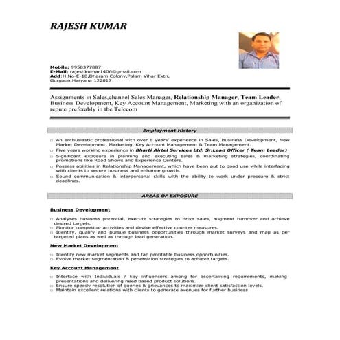 RAJESH RESUME | PDF