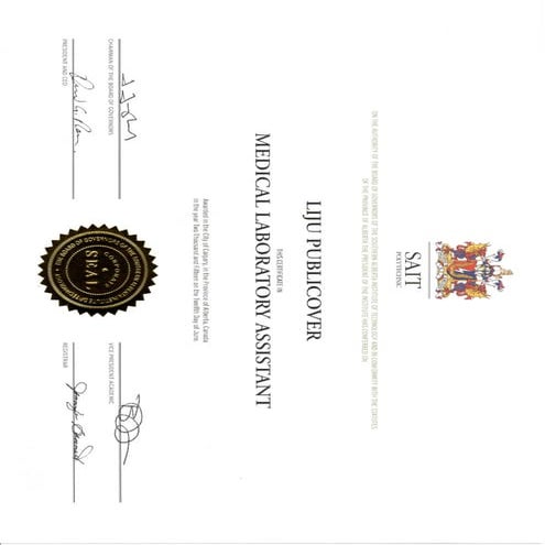 SAIT MLA Certificate | PDF