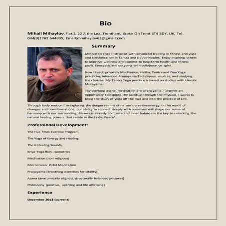 Mihail Mihaylov Bio | DOCX
