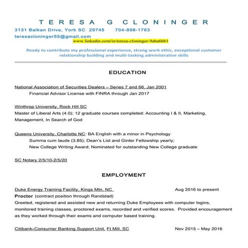 Meghan Bush - Resume 2016 | DOCX