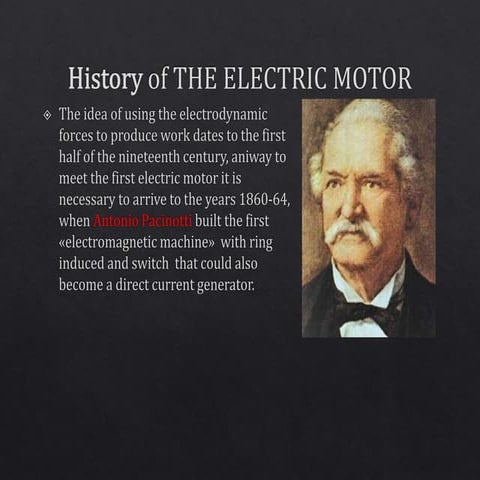 The electric motor | PPTX