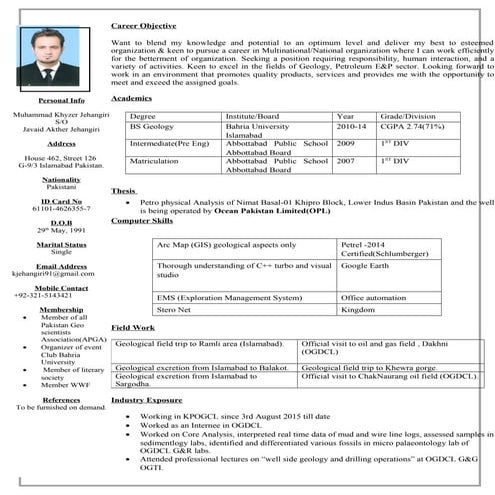 CV Safdar Ali | DOC
