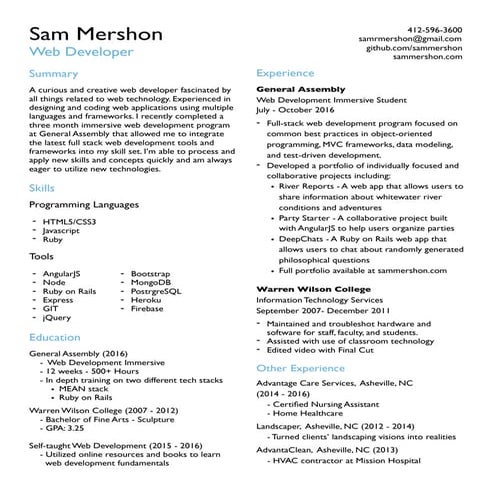 Mershon.Sam.Resume | PDF