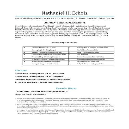 Nathaniel H - resume 2 | PDF