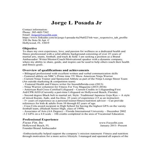 DEMO RESUME | DOC