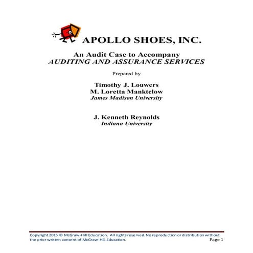 Apollo Shoes Audit Case | DOCX