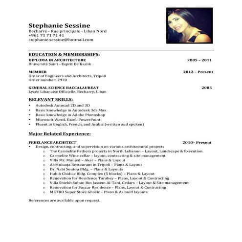 Cv stephanie | PDF